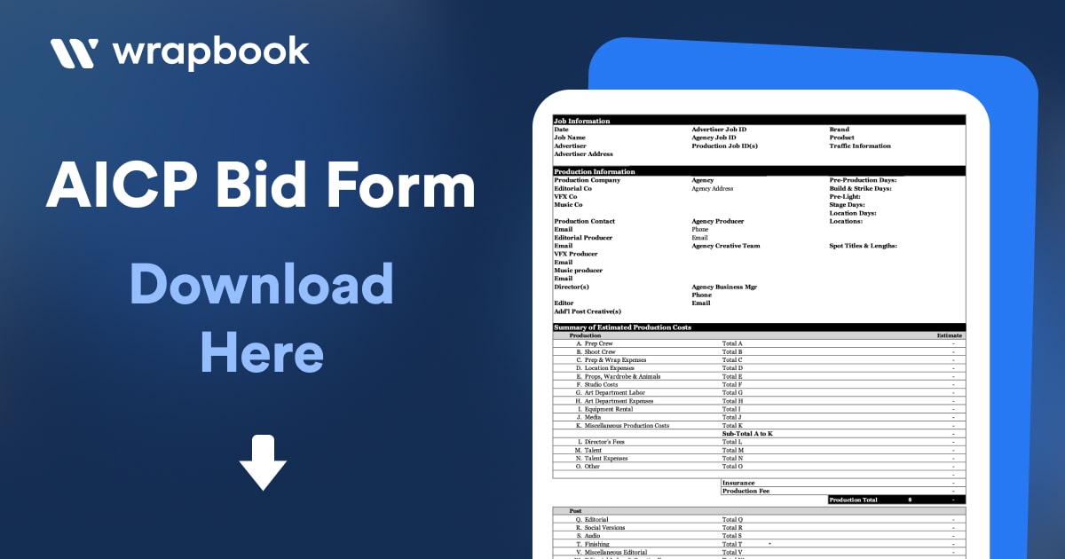 How to Fill Out the AICP Bid Form | Wrapbook